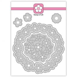 Flower Wreath Paper Craft Dies Designed by Stephanie Barnard at The ...