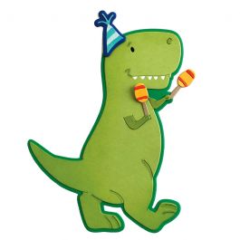 T-Rex Shaped Card Fold-it Die Set