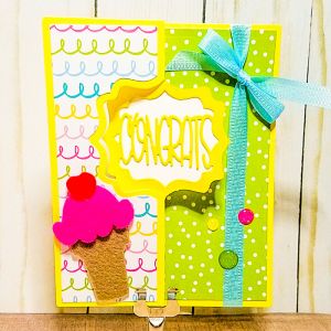 A2 Flower Edge Flip-it Interactive Card Die Set