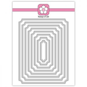 Stitch Dot Nested A2 Rectangles Die Set