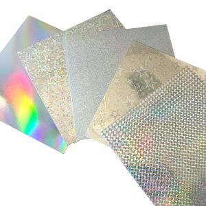 6x6 Pink Copper Holographic Paper Pack