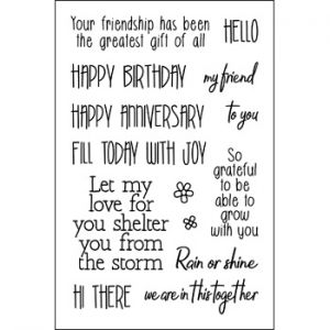 Sentiments Clear Stamp Sets at The Stamps of Life by Stephanie Barnard